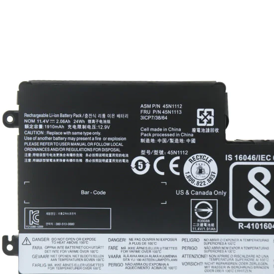 Lenovo 45N1110 45N1111 45N1112 45N1113 Battery